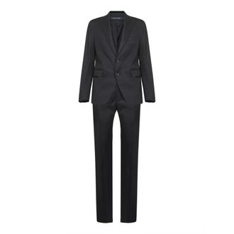 Tagliatore Logo-Pin Wollanzug - - Suits - Herren - Schwarzk - 3XL