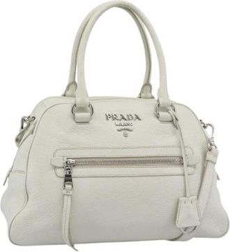 Prada Pre-owned Sac &agrave; main vintage - Femme - Pre-owned - Gris - Taille: ONE Size