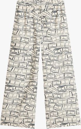 Tommy Hilfiger Pantalon ample imprim&eacute; en lin