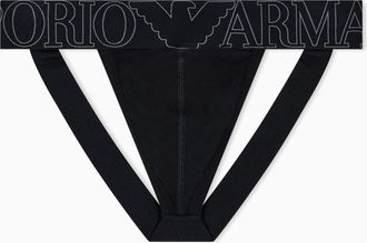 Emporio Armani Herren Megalogo Thong Tangahöschen, Schwarz, L