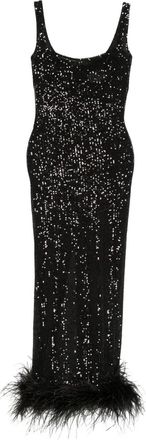 Atu Body Couture robe à sequins - Noir