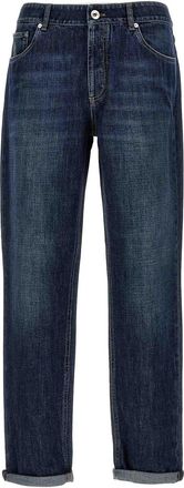 Brunello Cucinelli Straight Leg Jeans - Blau
