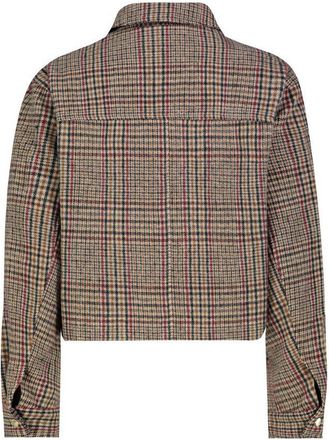 Sublevel Kurzjacke Damen Jacke mit Muster Karomuster oder Hahnentritt, Kentkragen
