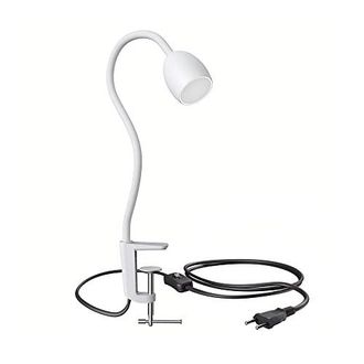 LEDs Com Lampe de serrage GU10 KLUK avec col de cygne, blanc incl. GU10, variateur &agrave; 3 niveaux, blanc chaud, W