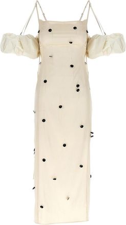 Jacquemus Robe Au Genou - Blanc