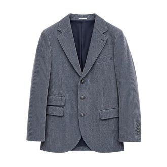 Brunello Cucinelli Dekonstruierte Jacke - - Jackets - Herren - Blau - XL