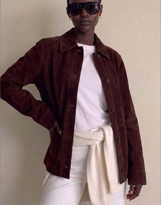 NA-KD veste en daim synth&eacute;tique avec poche plaqu&eacute;e bordeaux-Rouge