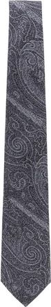 Etro Homme, Accessoires, Noir, Taille: ONE Size Cravate en Jacquard de Soie