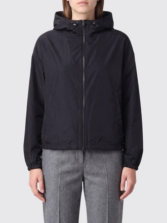 Herno Kurze wasserabweisende Windjacke aus Taft mit Kapuze und Stehkragen