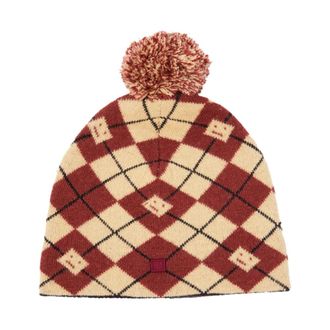Acne Studios Argyle Face Beanie M&uuml;tze - - Accessories - Herren - Mehrfarbig - ONE SIZE