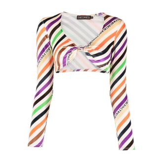 Siedres Logan Langarmshirt - - Tops - Damen - Mehrfarbig - M
