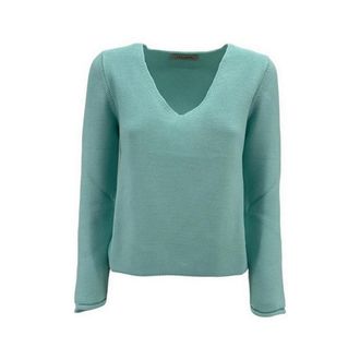 La Fileria V-Ausschnitt Strick - - Knitwear - Damen - Blau - M
