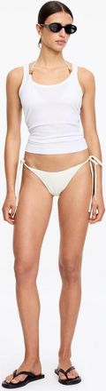 Arket Bikinihose Mit Bindeb&auml;ndern -Wei&szlig;