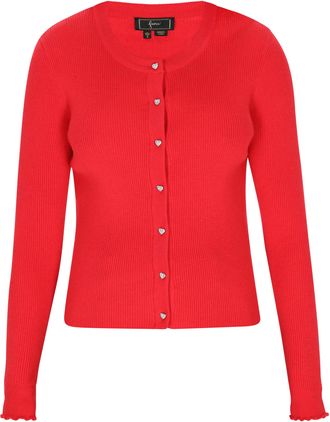 Faina Strickjacke Frauen Rot