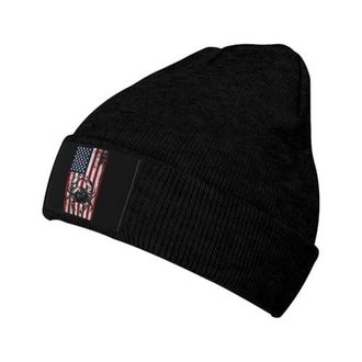 Generic &Eacute;pais Bonnet Tricot&eacute;, Drapeau am&eacute;ricain du Crabe, Slouch Chapeau dhiver Tricot&eacute;, Tricoter Chapeau pour Cyclisme, Ski, Sports