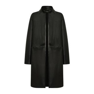 Kiton Lammfellmantel - - Coats - Damen - Schwarzk - M