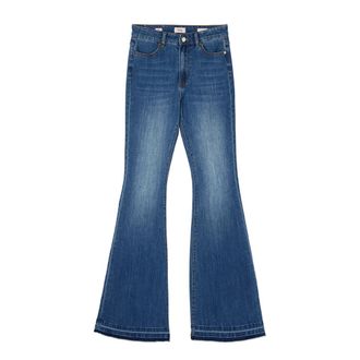 Oltre Flare Jeans mit ausgefranstem Saum - - Jeans - Damen - Blau - XS
