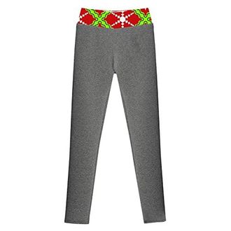 Generic Legging en polaire dagneau &eacute;pais et velours pour femme - Printemps et hiver - Pantalon chaud taille haute imprim&eacute; 2026, gris fonc&eacute;, 3XL