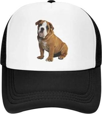Generic Casquette de Baseball personnalis&eacute;e avec Un Bouledogue Anglais Protection Solaire Unisexe Ajustable Style Trucker Automne Casquette Papa Cadeaux pour 