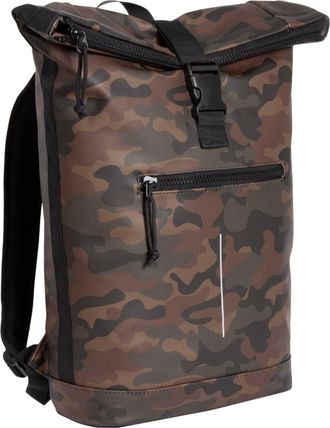 New Rebels Unisex Wasserabweisender Rolltop-Rucksack 21l Rolltop-Backpack mit 15,6-Zoll-Laptopfach Reiserucksack mit Klickverschluss Rucksack mit Vordertasche fl