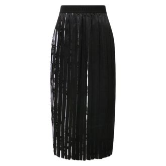 Versace Jeans Couture Watercolour Couture Plissee-Midirock - - Skirts - Damen - Schwarzk - 2XS