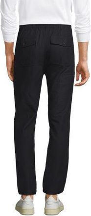 Lands End Utility-Hose mit Schlupfbund, Herren, Größe:S 76 regular, Schwarz, Baumwolle, by Lands End