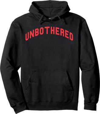 Trendy Apparel Unbothered Bold Square Text Font Pullover Hoodie