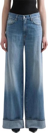 Replay Femme, Jeans, Bleu, Taille: W26 Wide Jeans