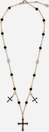Dolce & Gabbana Halskette Im Rosenkranzstil Mit Kreuzen - Frau Bijoux Gold Metall Onesize