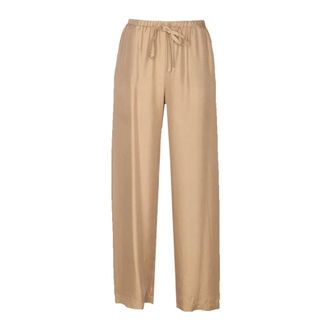 Alysi Femme, Pantalons, Brun, Taille: 40 FR Twill Enzimato Ampio Pant