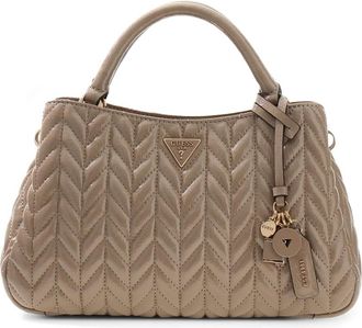 Guess Femme, Sacs, Beige, Taille: ONE Size Cheryl Triple Compartment Satchel