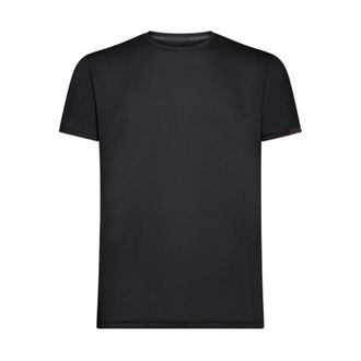 Roberto Ricci Design Kurzarm Oxford T-Shirt in Dunkelblau - - Tops - Herren - Blau - L