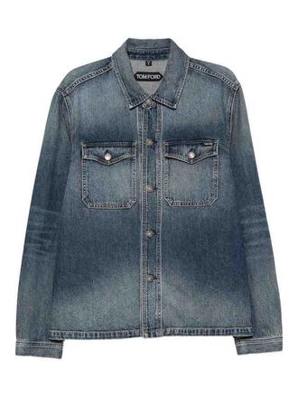 Tom Ford Hemd - Jeansblau