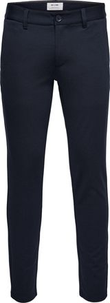 Only & Sons Herren Chino Hose ONSMARK - Slim Fit - Schwarz Grau Blau Gr&uuml;n, Gr&ouml;&szlig;e:33W / 36L, Farbe:Night Sky 22010209