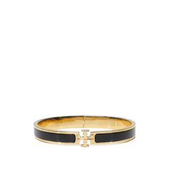 Tory Burch Kira Emailliertes Scharnierarmband - - Accessories - Damen - Schwarzk - S