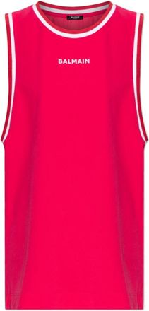 Balmain Femme, Robes, Rose, Taille: 40 FR Robe de plage avec logo brod&eacute;