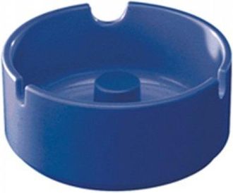 WACA 1804 Aschenbecher Kunststoffaschenbecher stapelbar und glutfest, Farbe:kobaltblau, Gr&ouml;&szlig;e:Dm 100 mm / 43 mm h