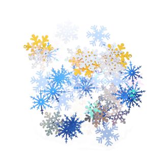 Valiclud Buntes Kunststoff Weihnachtskonfetti Schneeflocken 15g Tischdeko Partybaumdekoration Weihnachtsbaum Zubeh&ouml;r