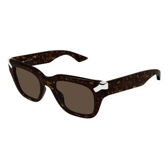 Alexander McQueen Sonnenbrille Am0439S Farbe 003 - - Accessories - Herren - Braun - 51 MM