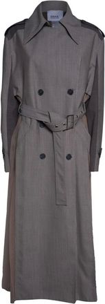 Erika Cavallini Semi Couture Femme, Manteaux, Gris, Taille: 38 FR Trench Manteaux