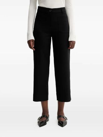 Sessun cropped trousers - Schwarz