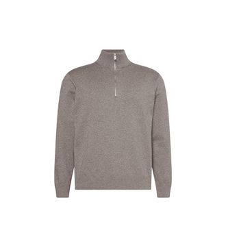Calvin Klein Pull col montant zipp&eacute; en coton