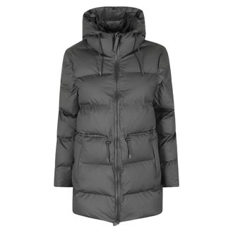 Rains Stein Stepp Puffer Parka - - Jackets - Damen - Schwarzk - XS
