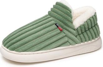 Generic Pantoufles confortables et élégantes pour femmes, hommes et enfants, design amélioré, doublure chaude en peluche/fausse fourrure avec semelle épaisse 