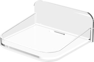 Generic Kleines transparentes, sehr kleines Wandregal, Halterung f&uuml;r Sicherheitskamera - f&uuml;r schwimmende Pr&auml;sentation im Fenster, Mietwohnung, Schlafzimmer, W