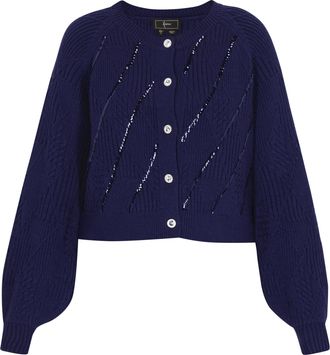 Faina Strickjacke Frauen Marine