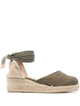 Castaner espadrilles &agrave; semelle compens&eacute;e - Vert