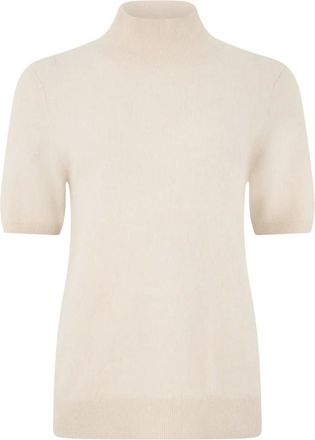 Max Mara Buono Pull &agrave; Manches Courtes - Femme - Pulls - Beige - Taille: 42 FR