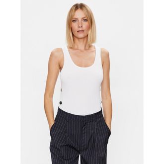 Michael Kors Top MS36P9U33D Wei&szlig; Slim Fit