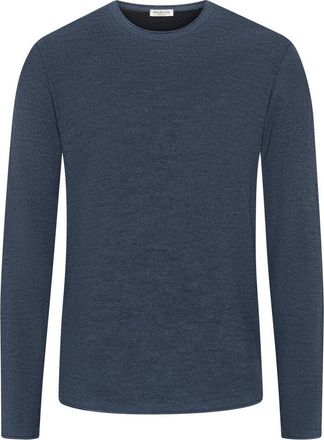 Phil Petter Rundhalspullover aus einem Wolle-Baumwolle-Mix in